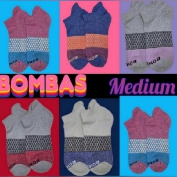 Bombas | Accessories | Bombas Ankle Socks 6 Pair Bnwt Unisex Medium ...